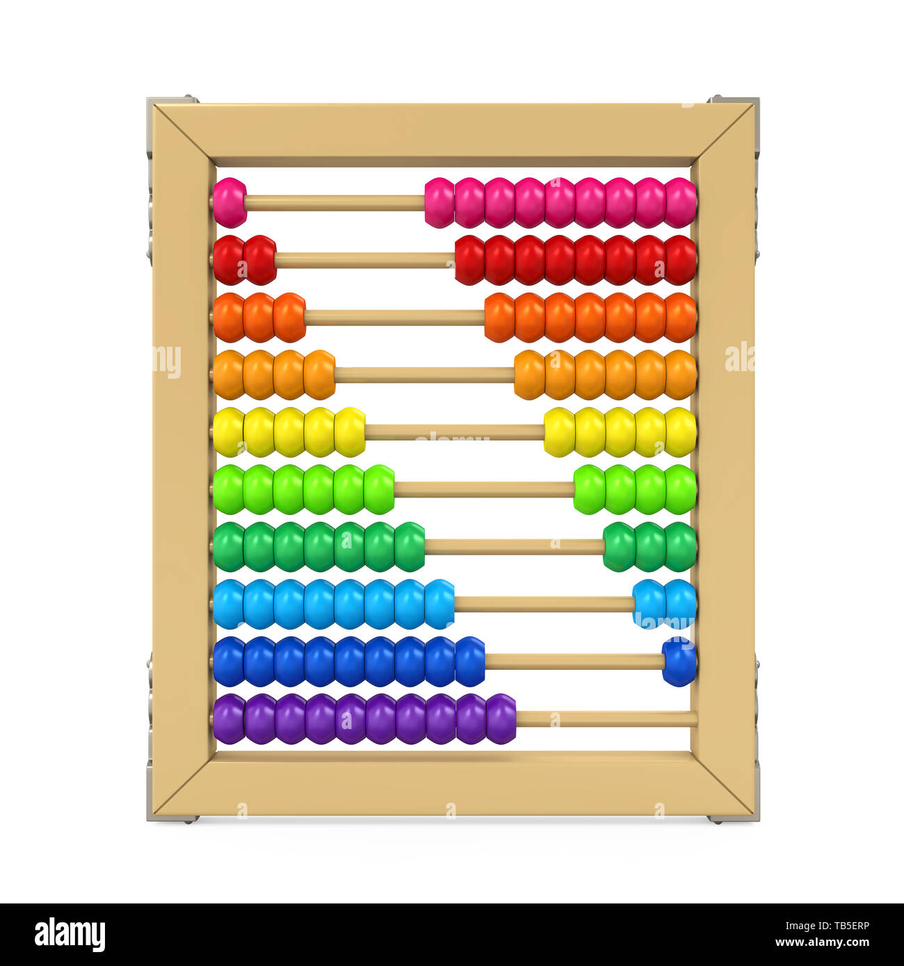 Colorful Abacus Isolated Stock Photo - Alamy