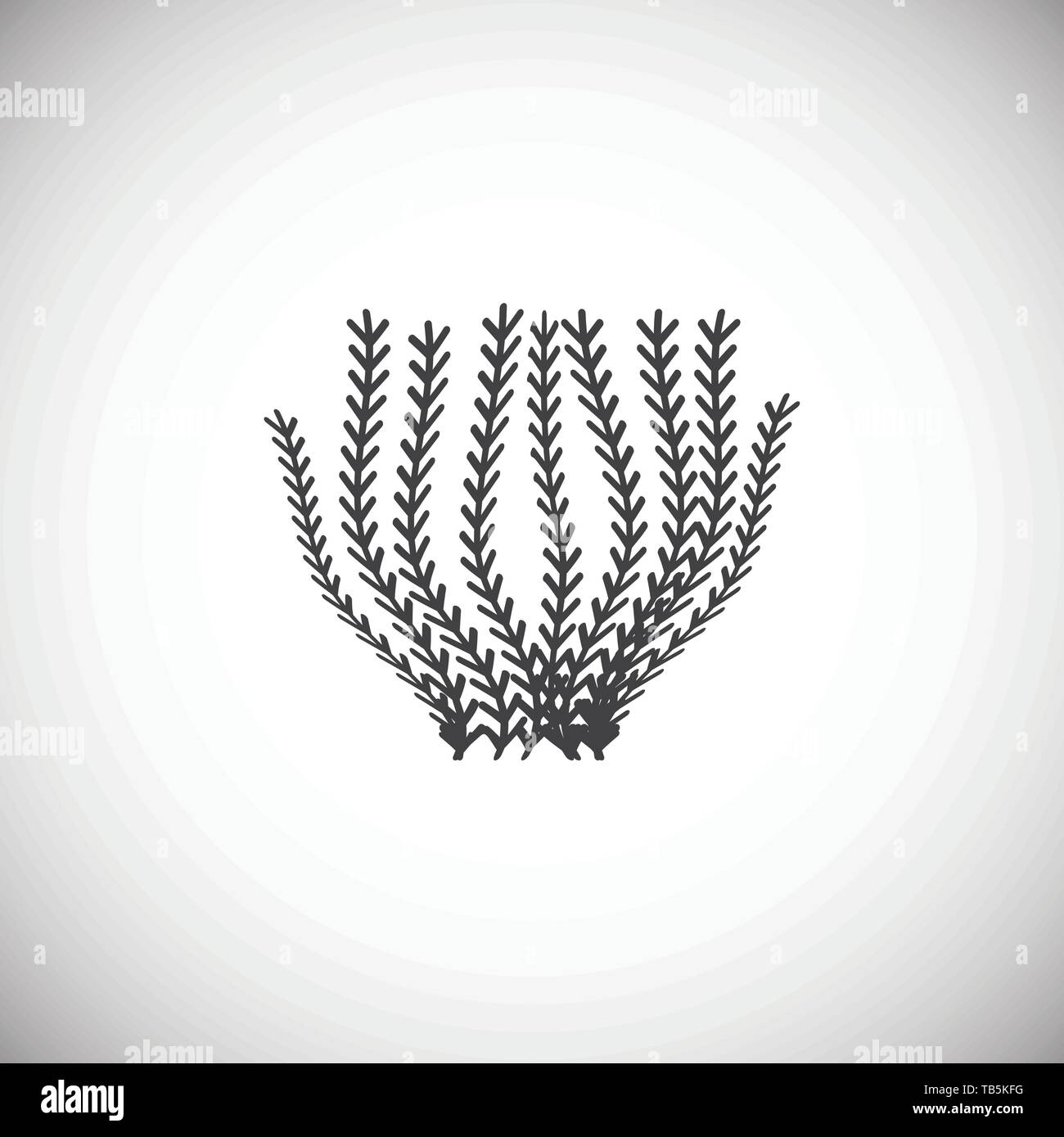 Coral icon on background for graphic and web design. Simple ...