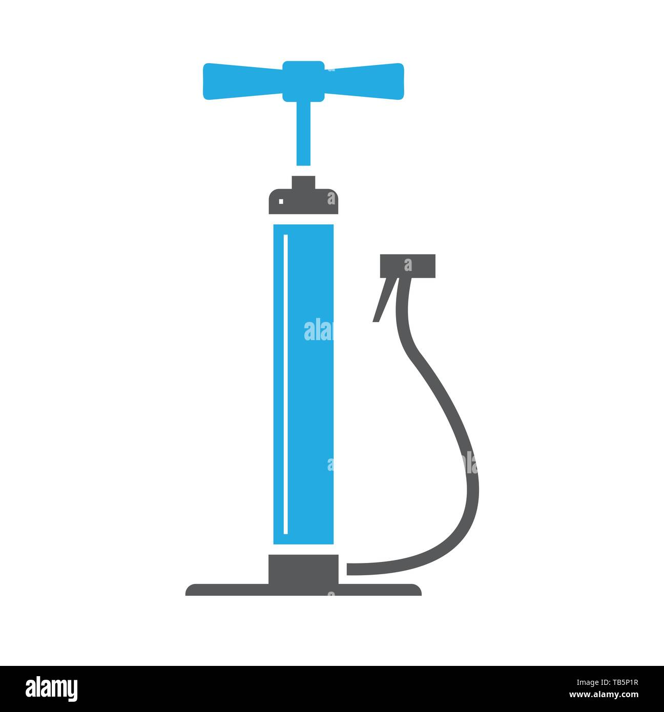 Bicycle pump icon on background for graphic and web design. Simple ...