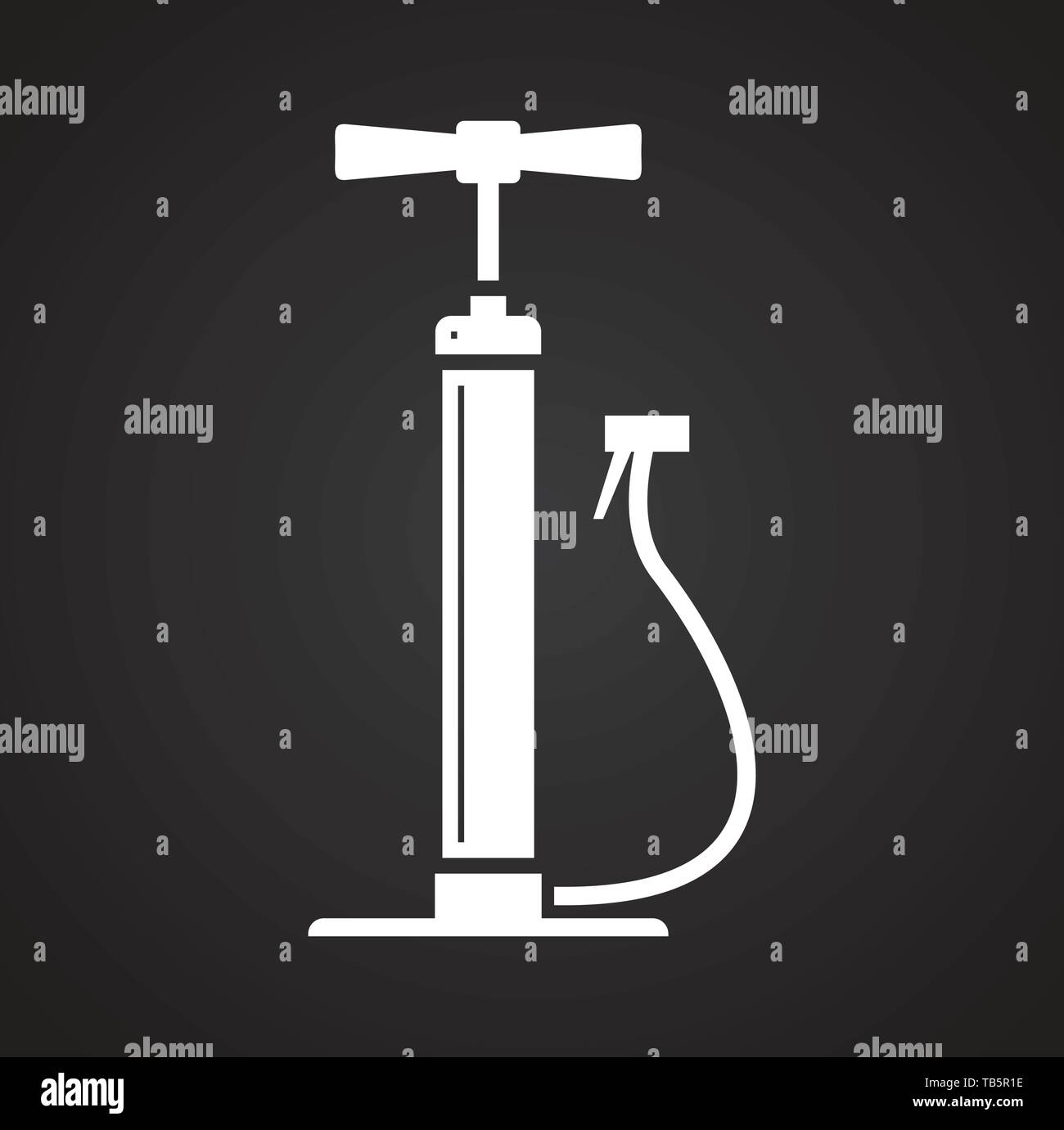 Bicycle pump icon on background for graphic and web design. Simple ...