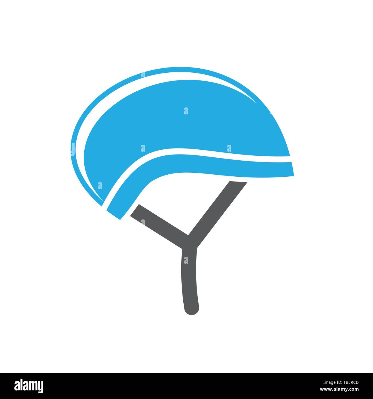 Bicycle helmet icon on background for graphic and web design. Simple ...