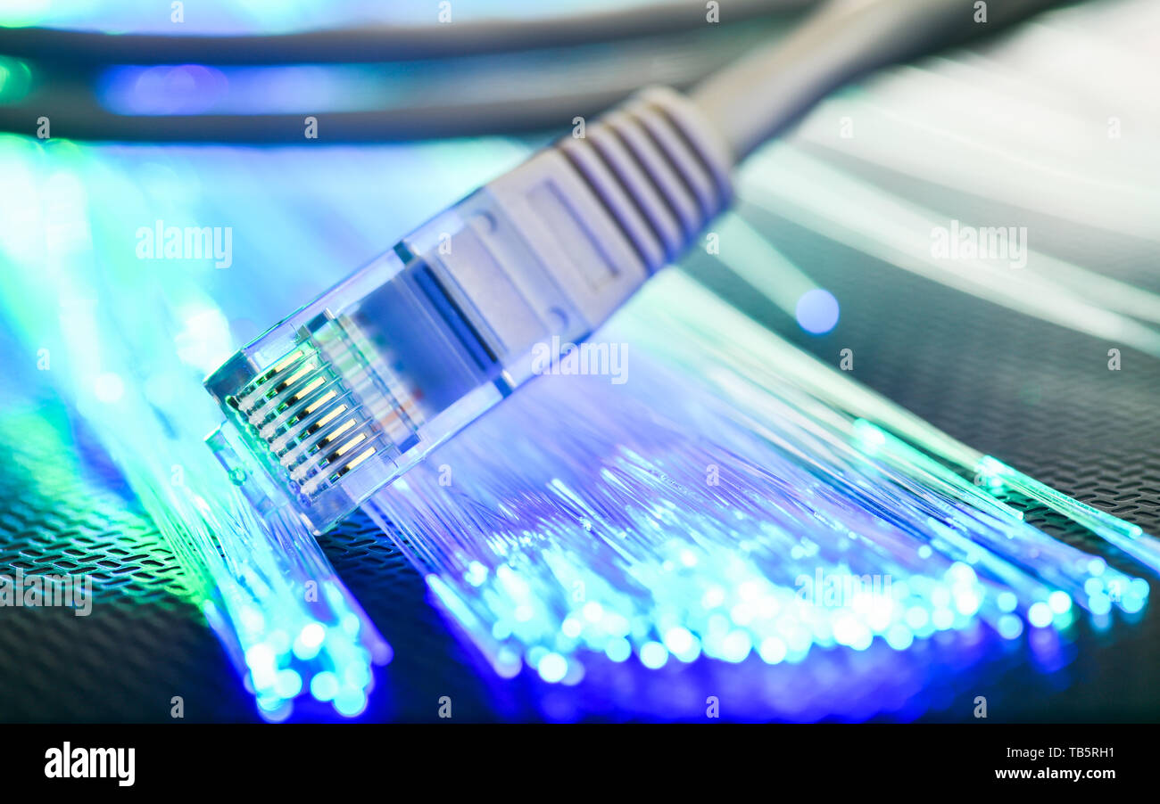 The local wire lies on a ribbed surface with blue-green illumination ...