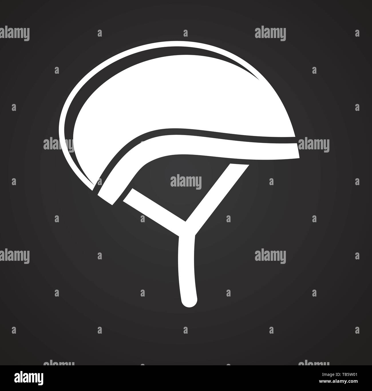 Bicycle helmet icon on background for graphic and web design. Simple ...