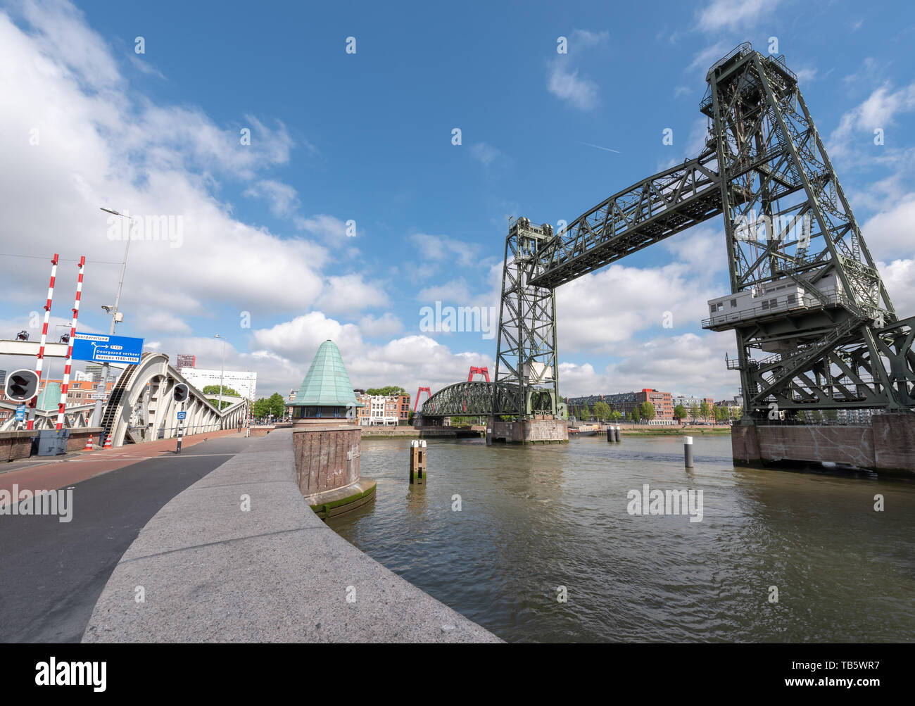 Rotterdam, Netherlands - May 9, 2019 : Monumental Koningshaven Railway ...