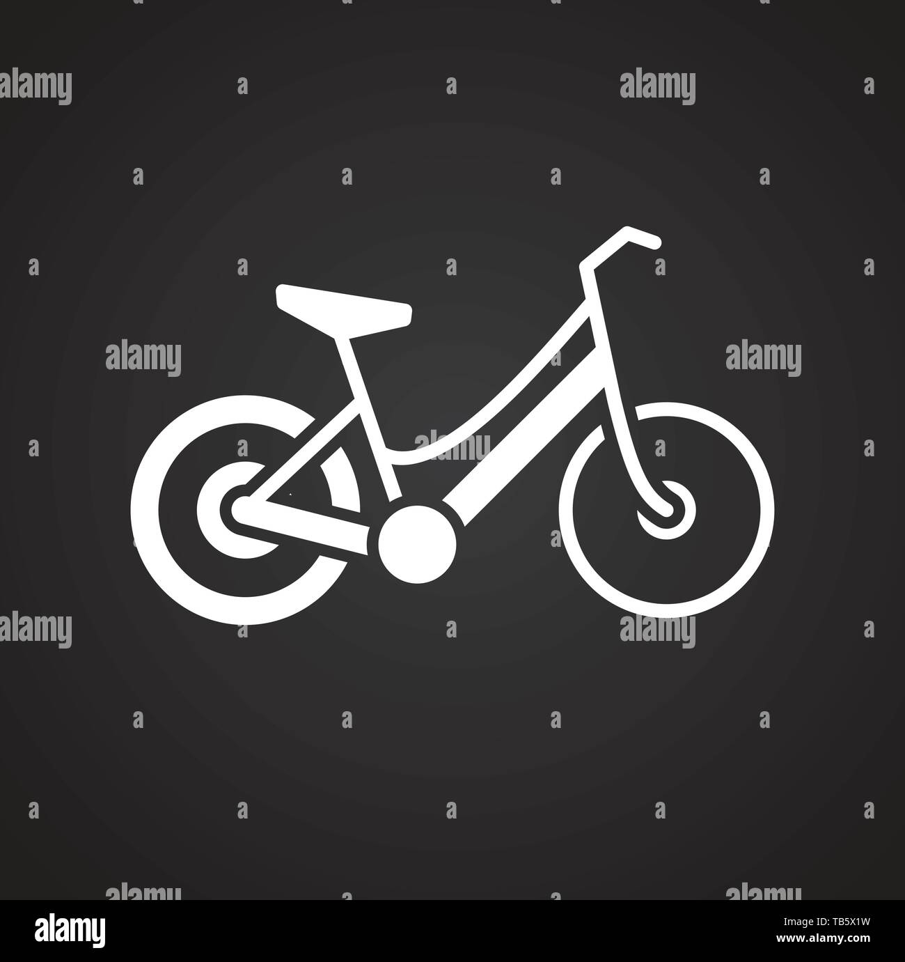 Bicycle icon on background for graphic and web design. Simple vector ...