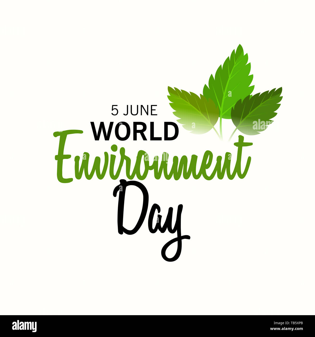 illustration of a Background for World Environment Day Stock Photo - Alamy