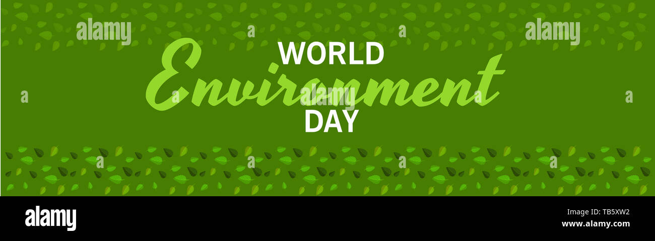 illustration of a Background for World Environment Day Stock Photo - Alamy