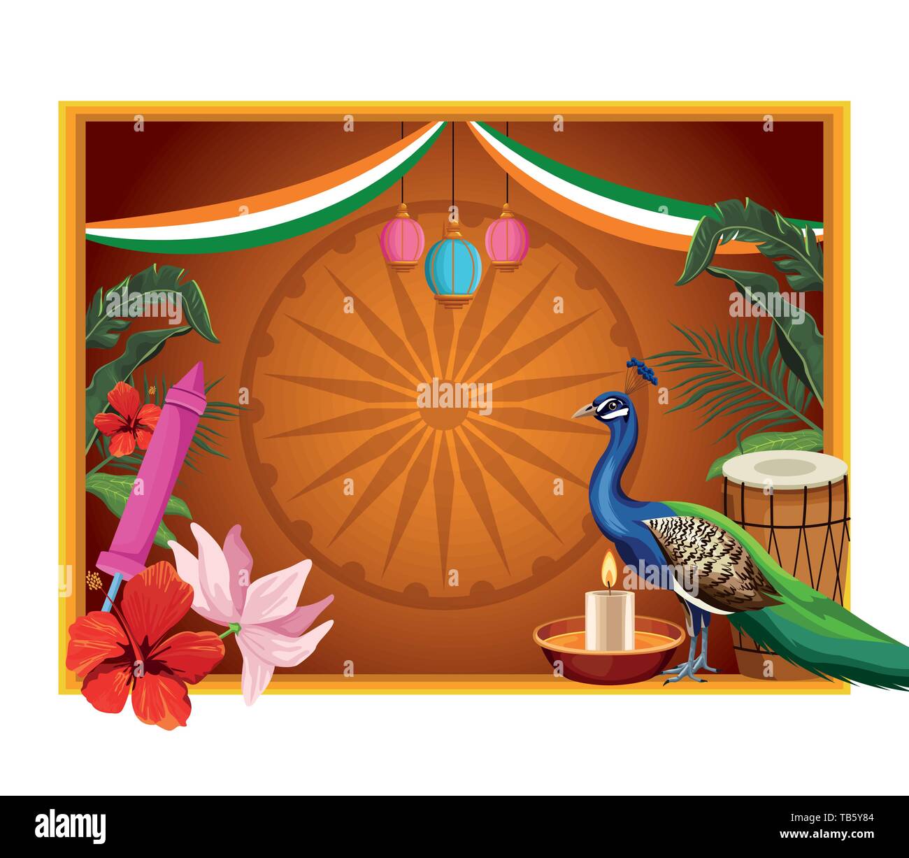India famous fireworks Stock Vector Images - Alamy