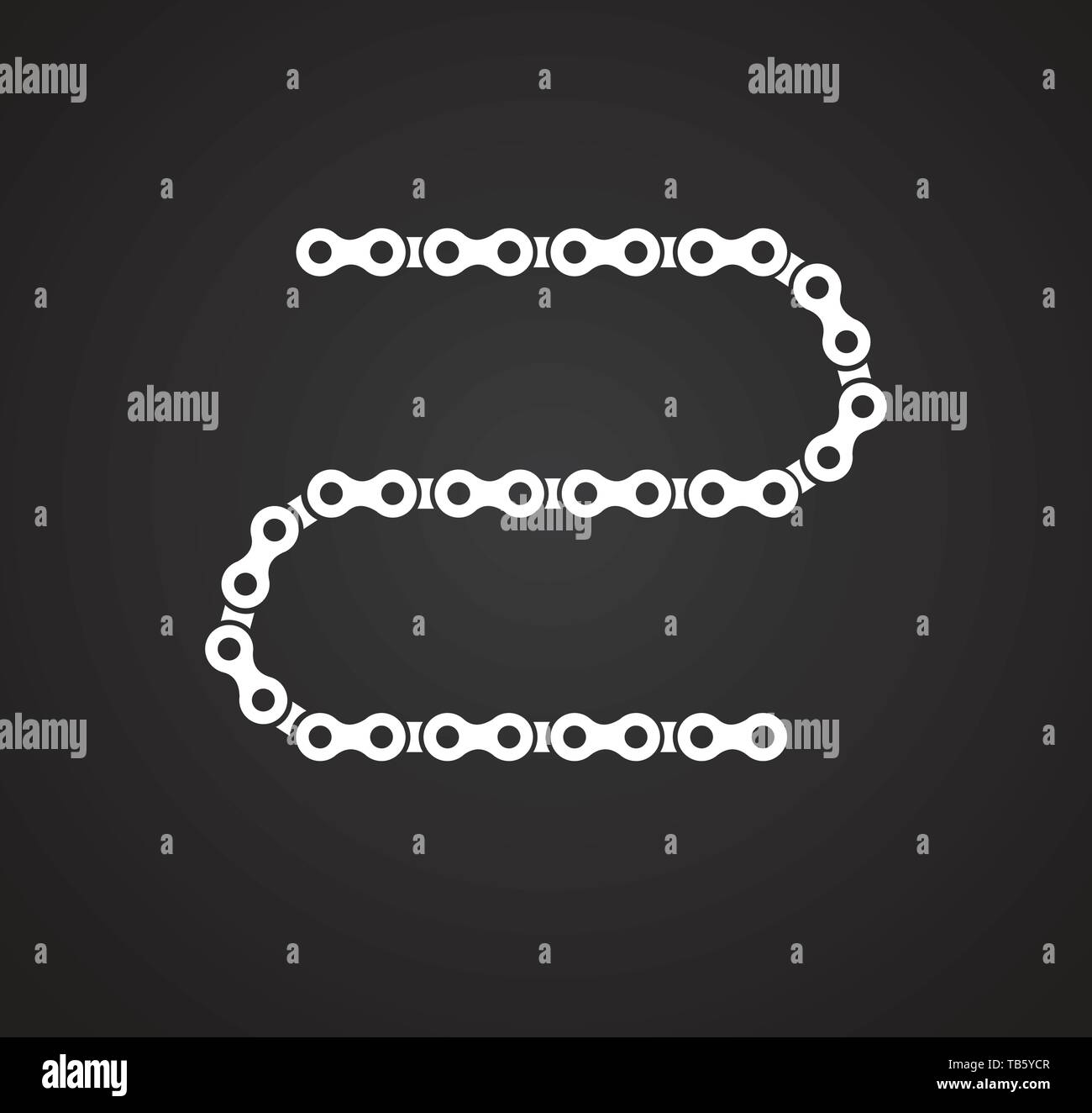 Bicycle chain icon on background for graphic and web design. Simple ...