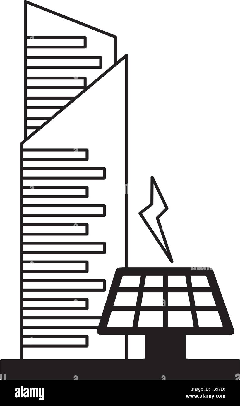 smart city building solar panel Stock Vector Image & Art - Alamy