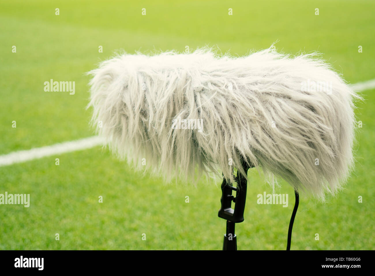 Floor type microphone popular in a position that is close to the scope ...