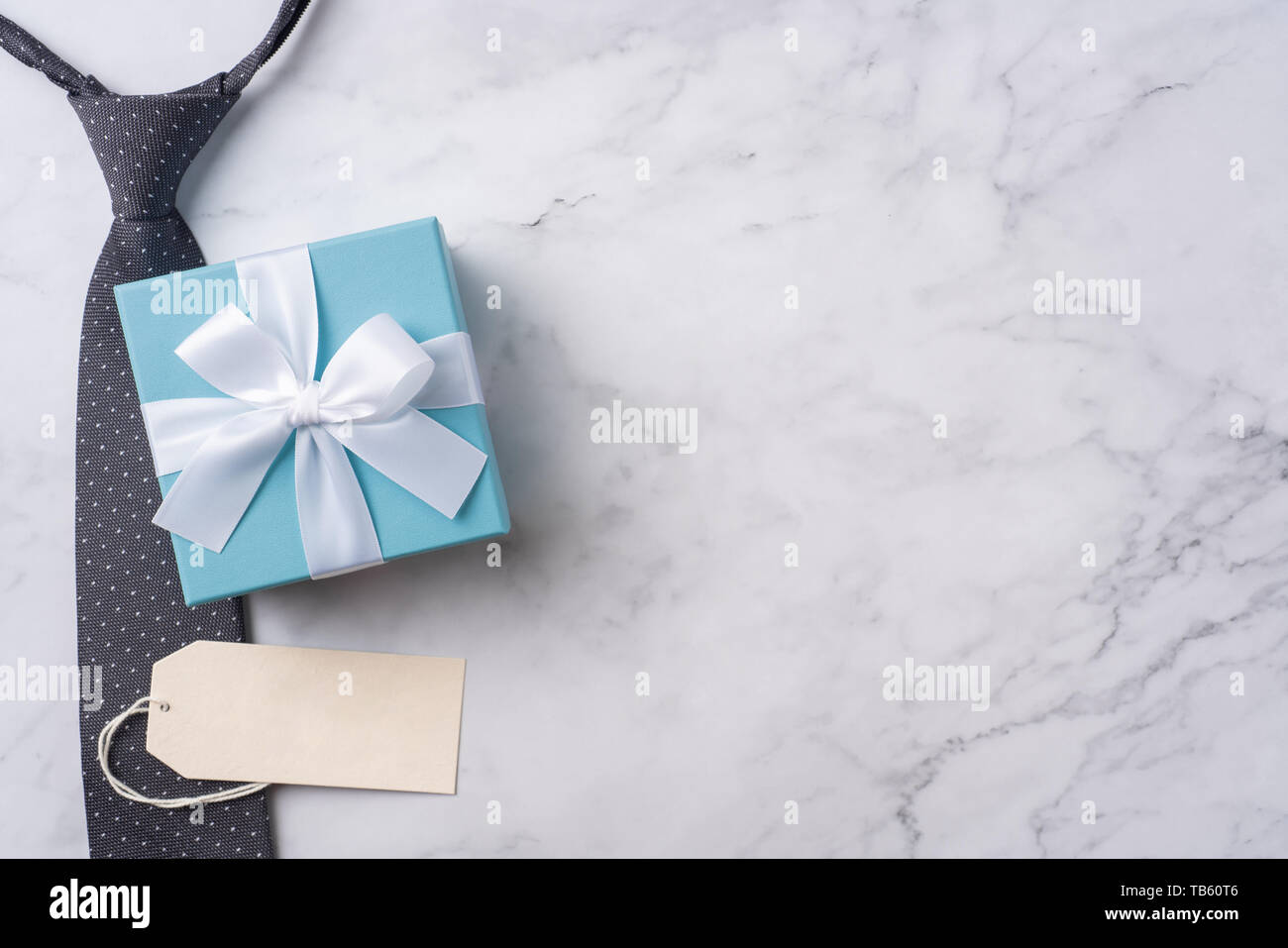 event design concept - top view of fathers day layout with kraft gift ...