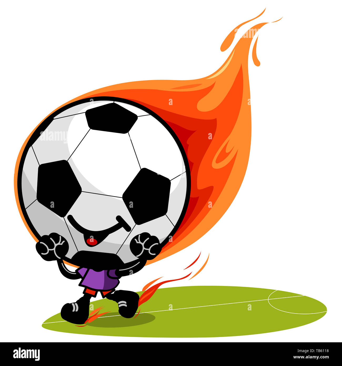 Football cartoon hi-res stock photography and images - Alamy