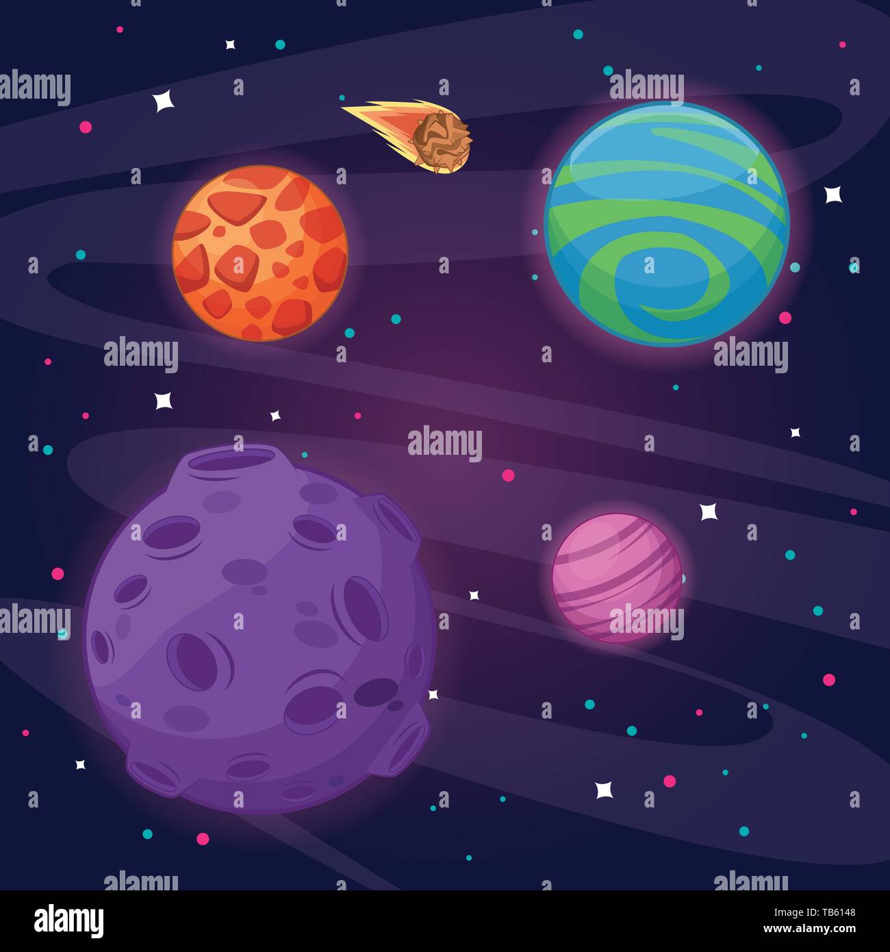 Starry sky milkyway Stock Vector Images - Alamy