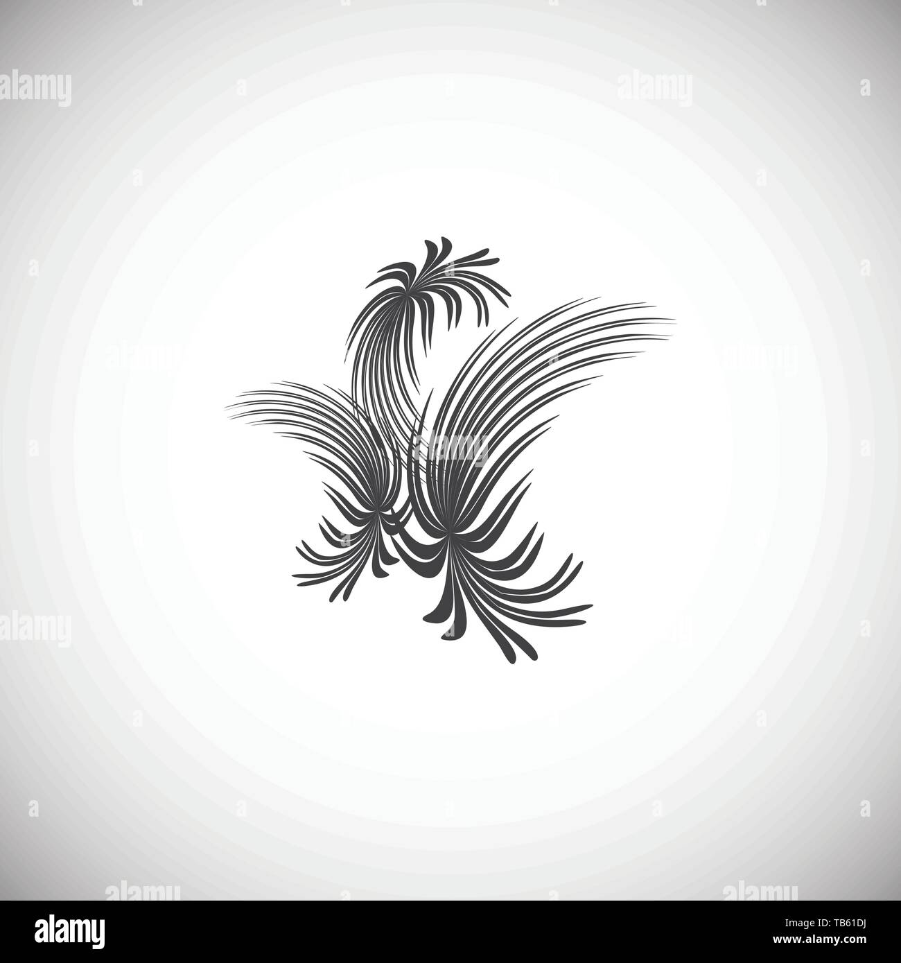 Coral icon on background for graphic and web design. Simple ...