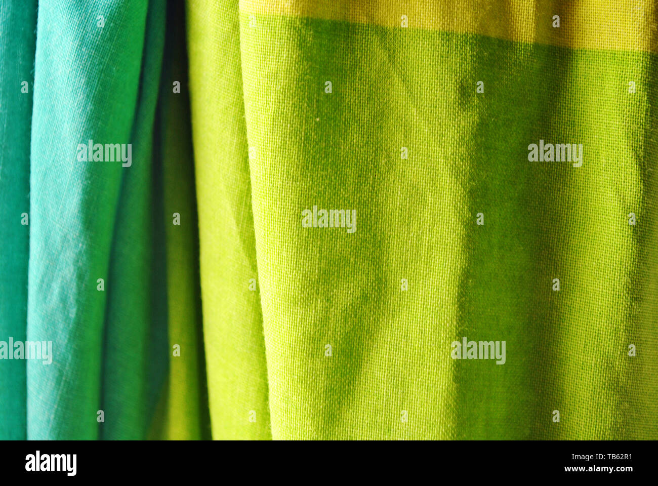 Green fabric close up texture Stock Photo - Alamy