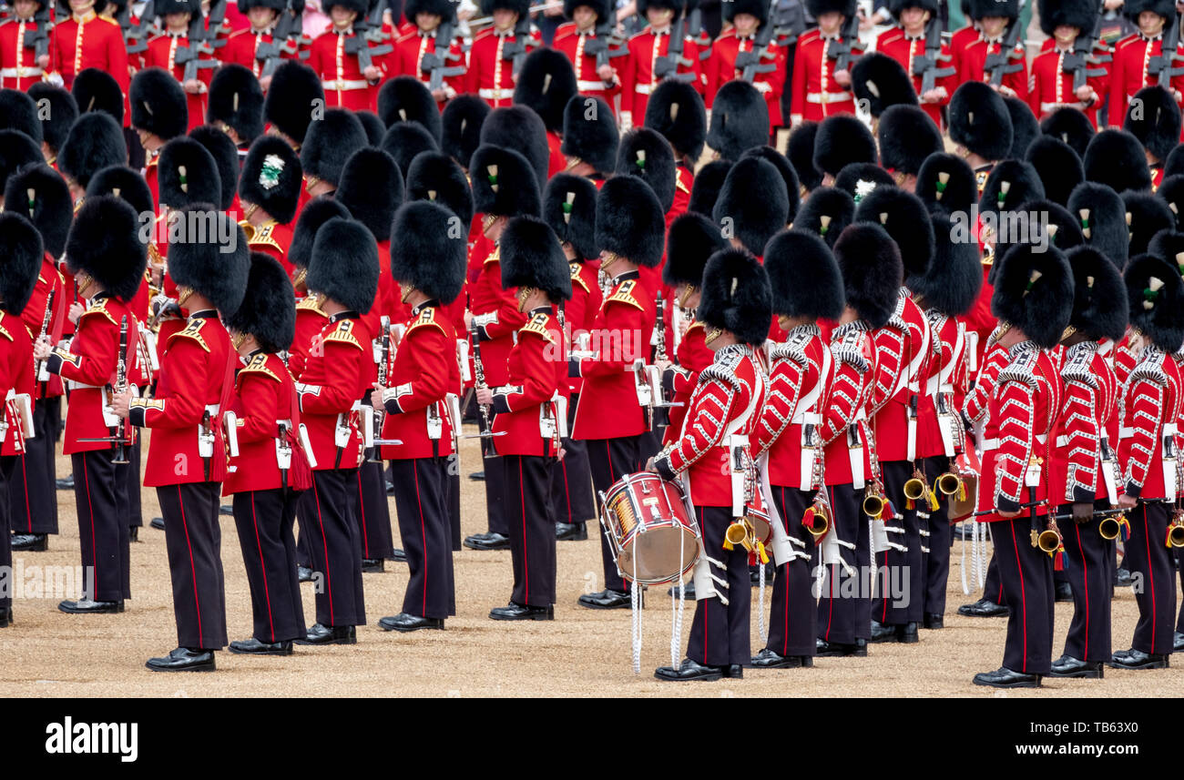 Trooping the Colour, military parade in London UK with musicians from ...