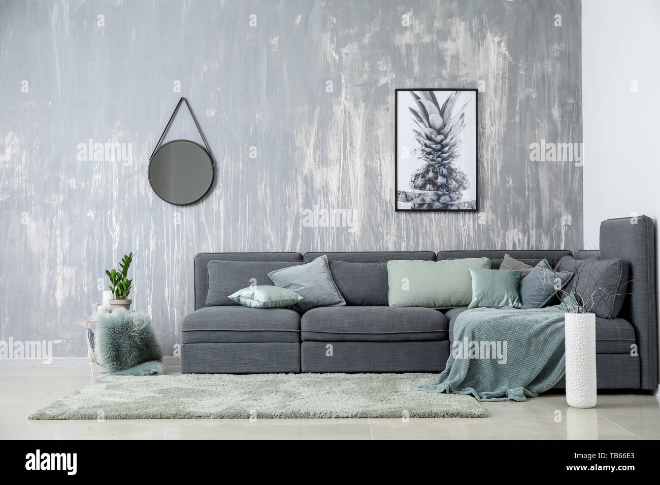 Interior of modern comfortable room Stock Photo - Alamy