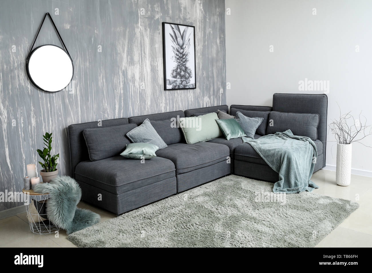 Interior of modern comfortable room Stock Photo - Alamy