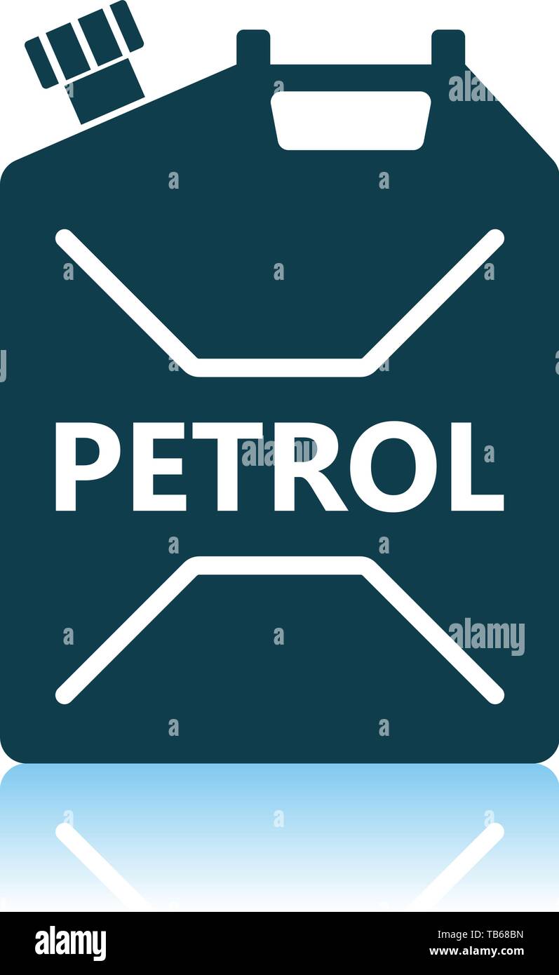 Fuel Canister Icon. Shadow Reflection Design. Vector Illustration Stock ...