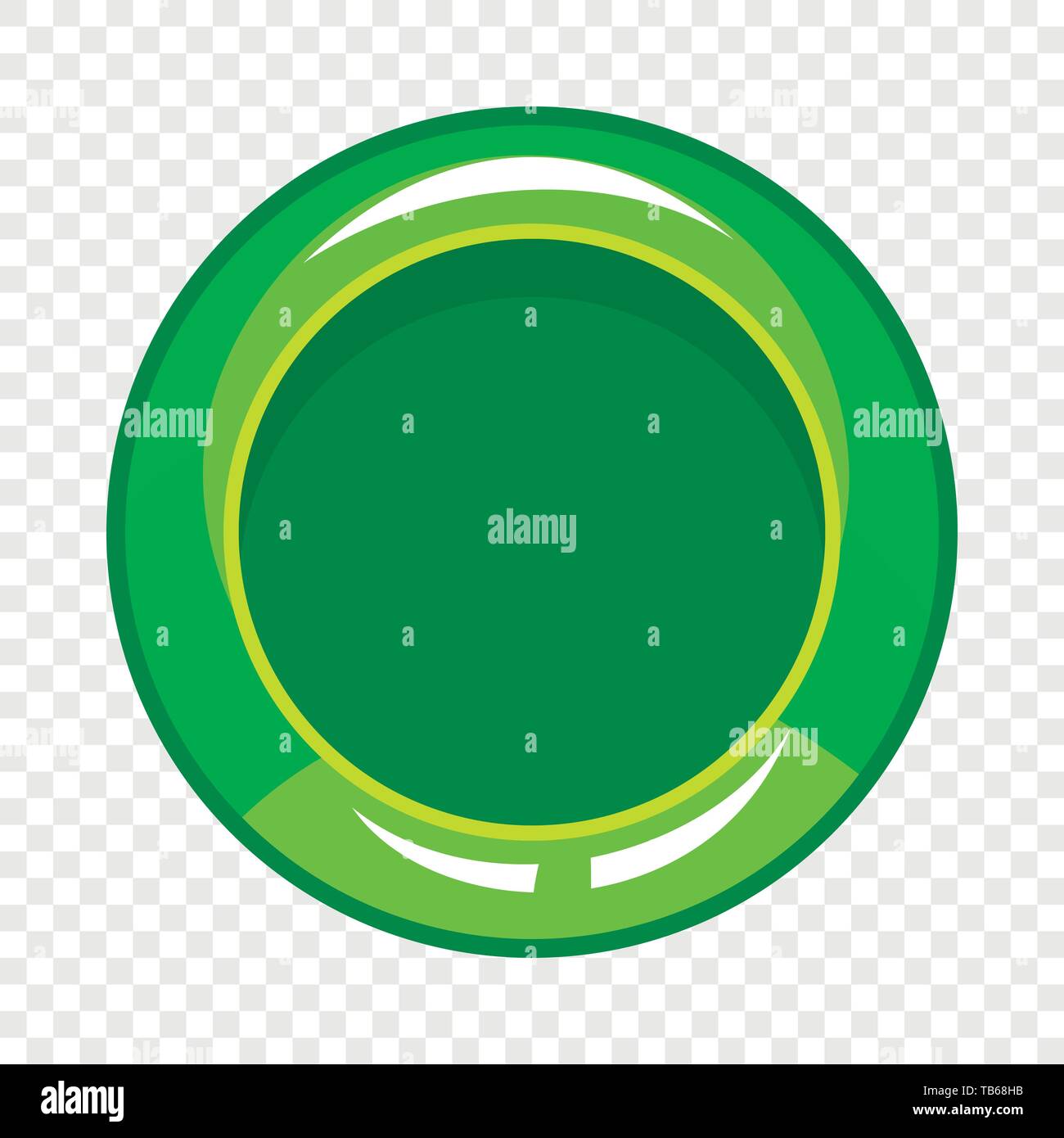 Green button icon, cartoon style Stock Vector Image & Art - Alamy