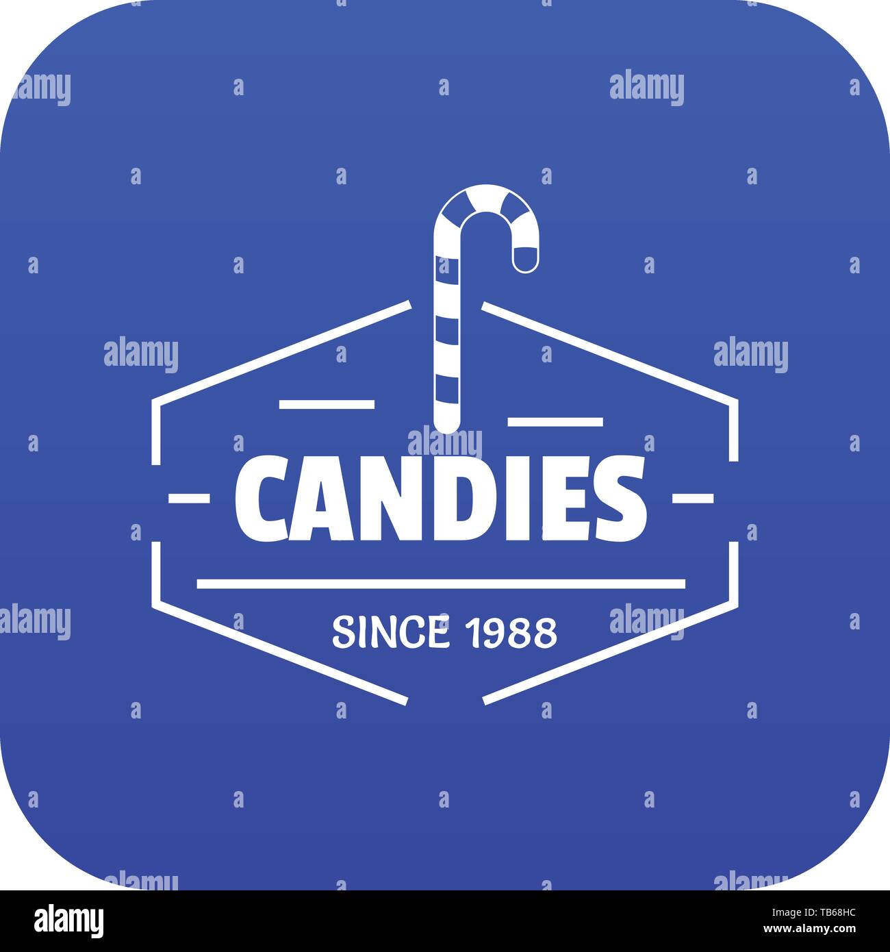 Candies icon blue vector Stock Vector Image & Art - Alamy