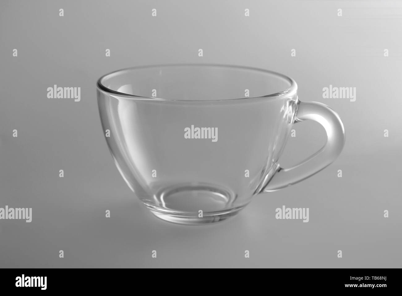 Glass transparent cup tea Black and White Stock Photos & Images - Alamy