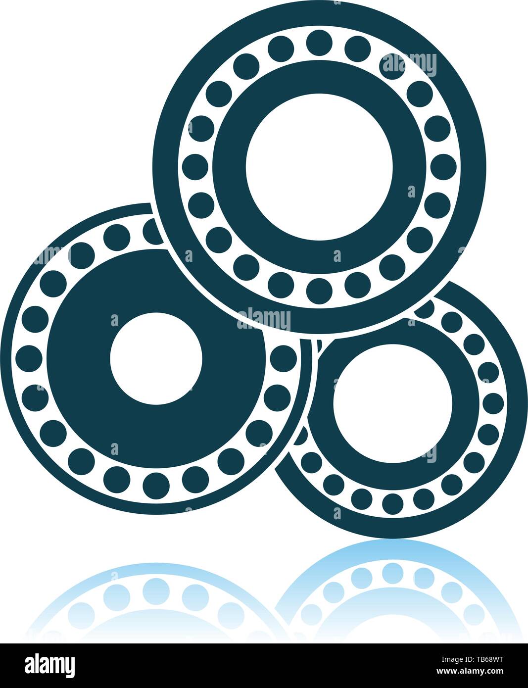 Bearing Icon. Shadow Reflection Design. Vector Illustration Stock ...