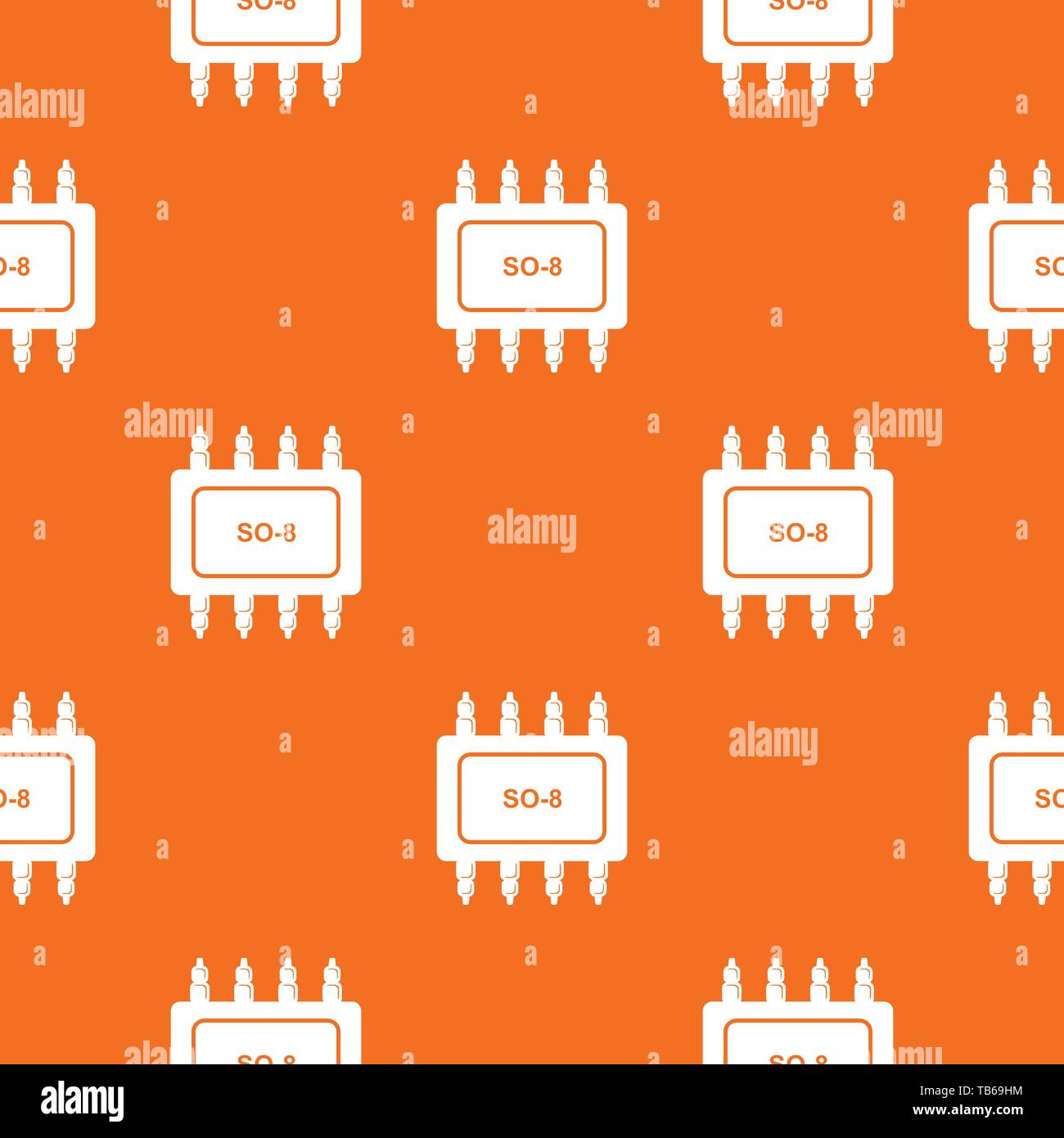Transistor microchip pattern vector orange Stock Vector Image & Art - Alamy