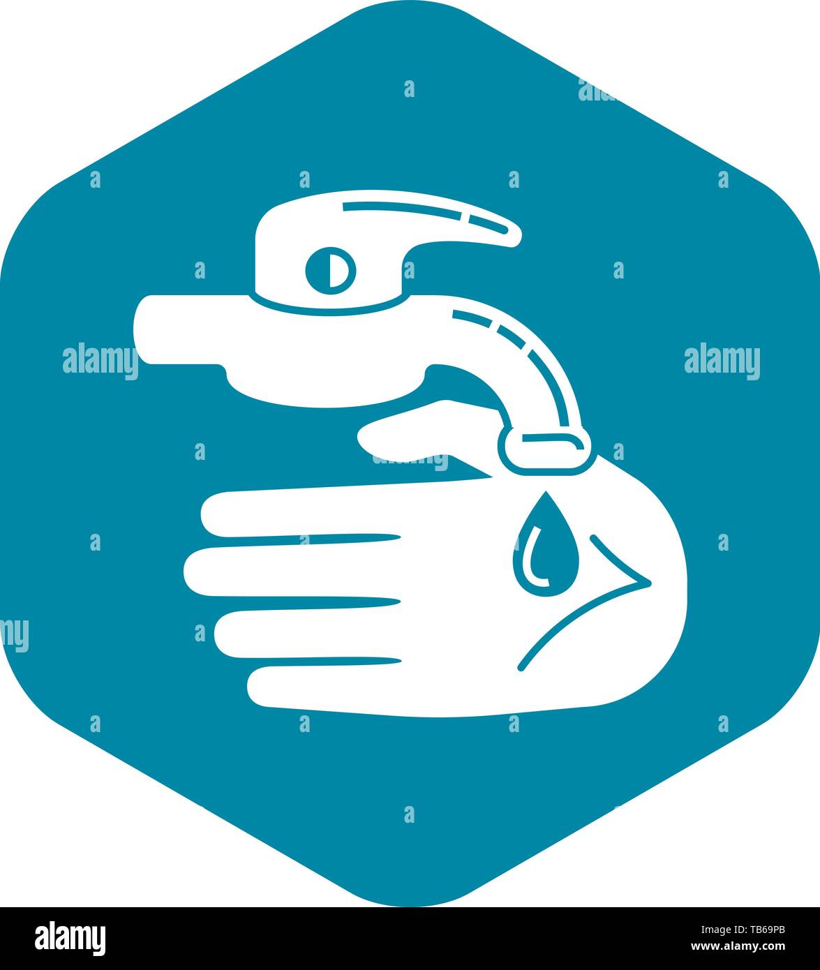 Hand water tap icon, simple style Stock Vector Image & Art - Alamy