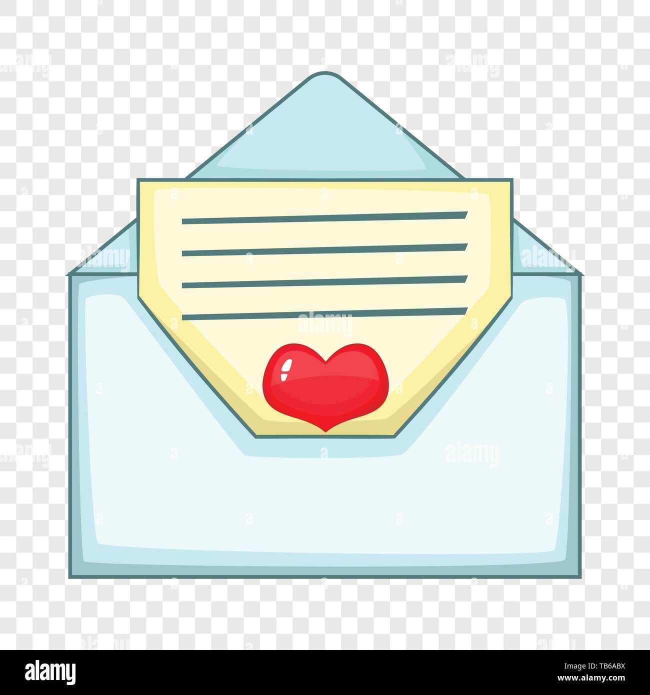 Love letter icon, cartoon style Stock Vector Image & Art - Alamy