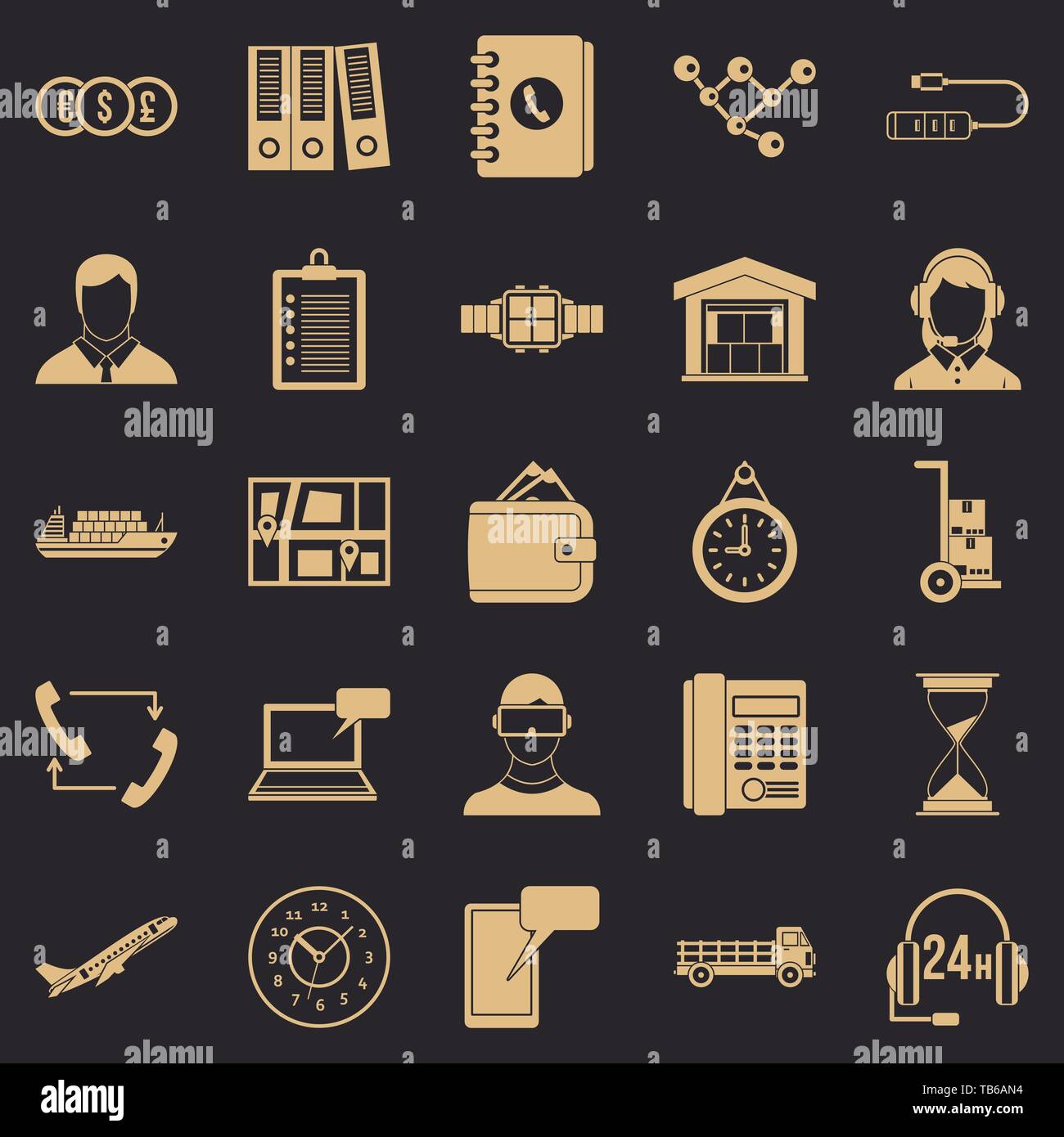 Overtime icons hi-res stock photography and images - Alamy