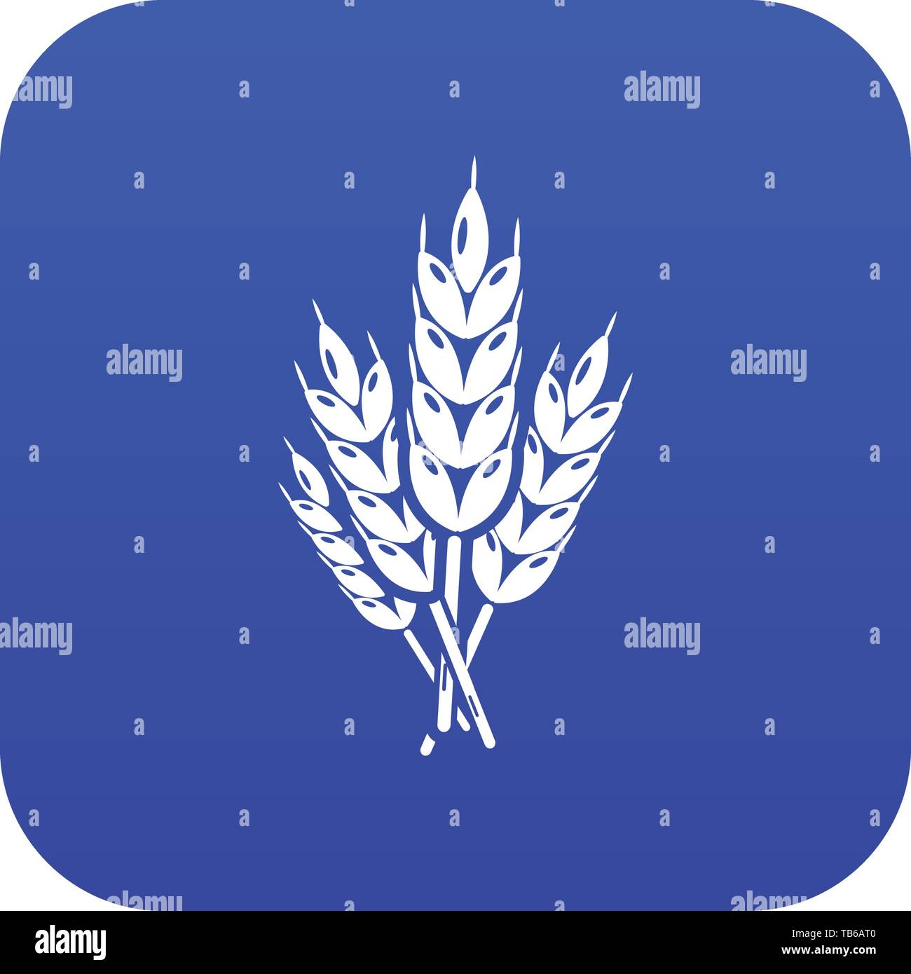 Wheat icon blue vector Stock Vector Image & Art - Alamy