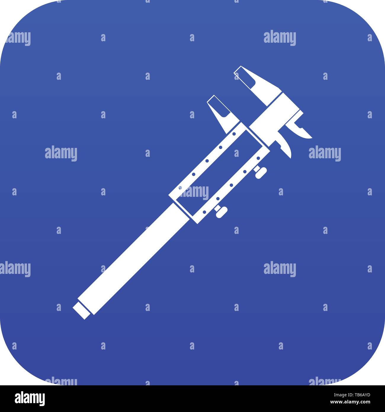 Vernier caliper icon digital blue Stock Vector Image & Art - Alamy