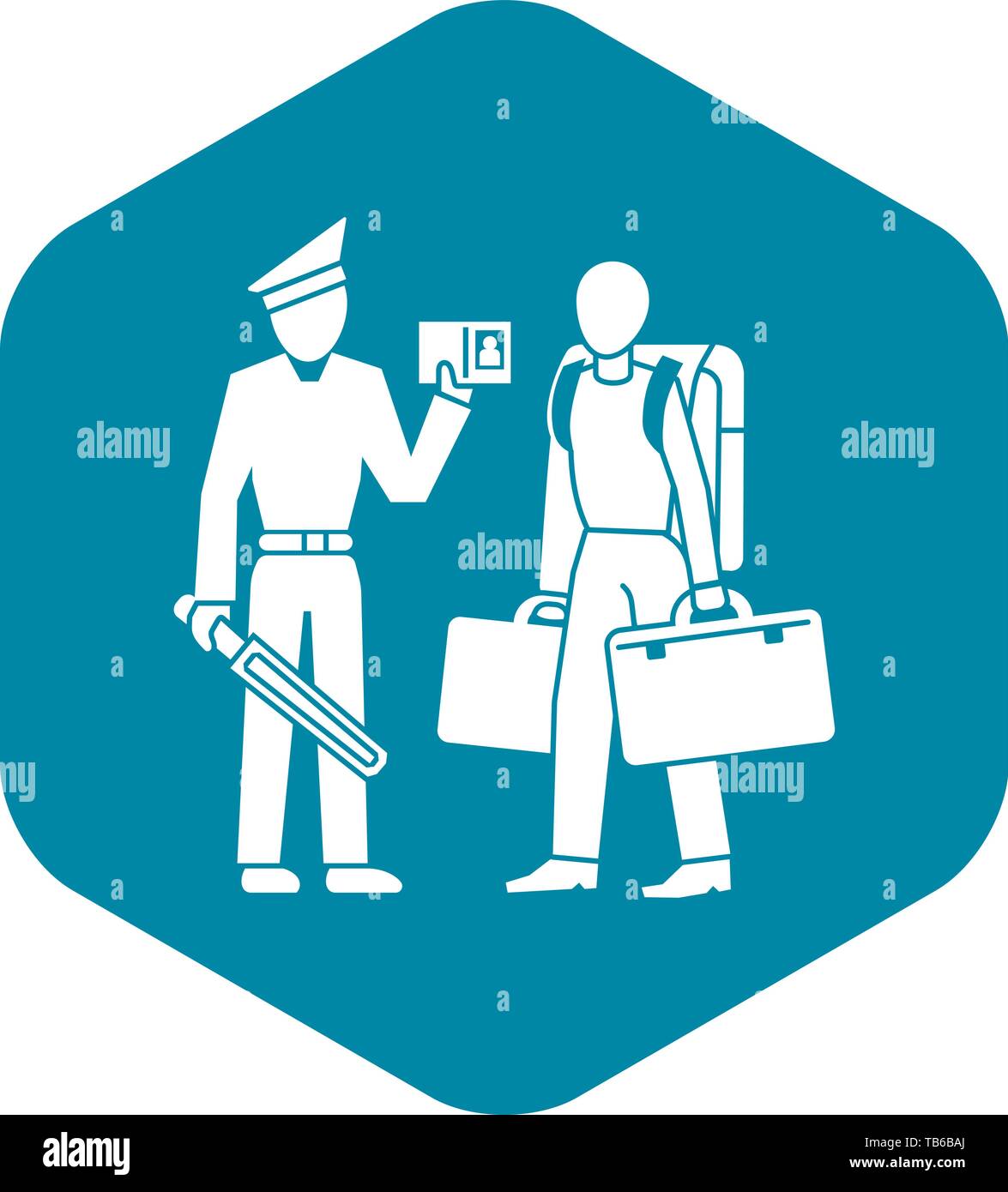 Immigration barrier Stock Vector Images - Alamy