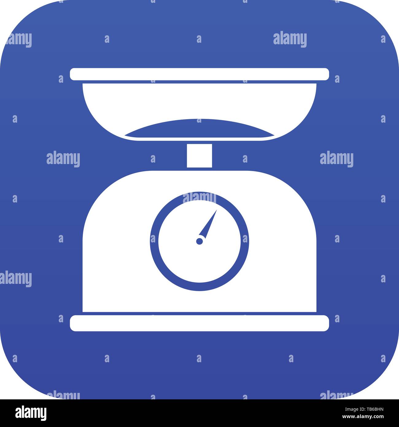 Kitchen scales icon digital blue Stock Vector Image & Art - Alamy