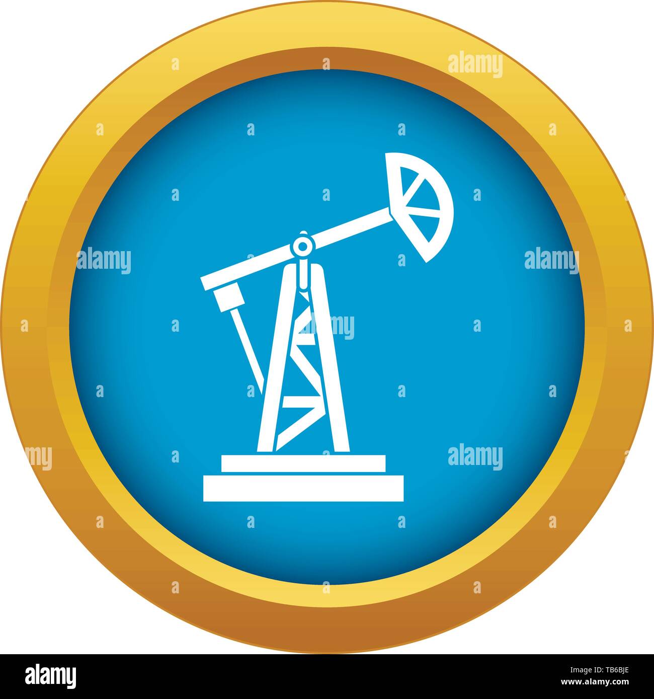 Oil rig icon blue vector isolated Stock Vector Image & Art - Alamy