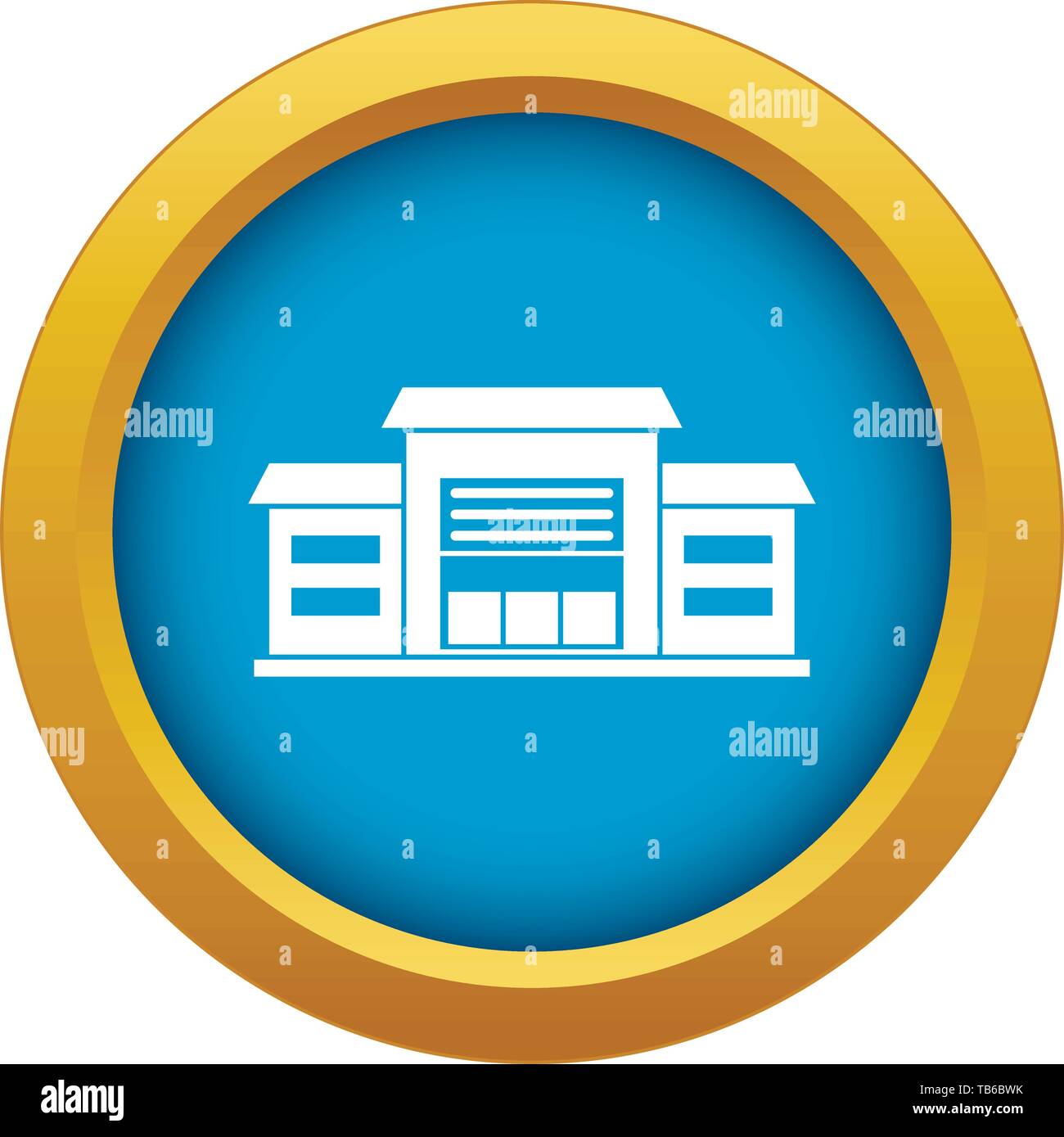 Warehouse icon blue vector isolated Stock Vector Image & Art - Alamy