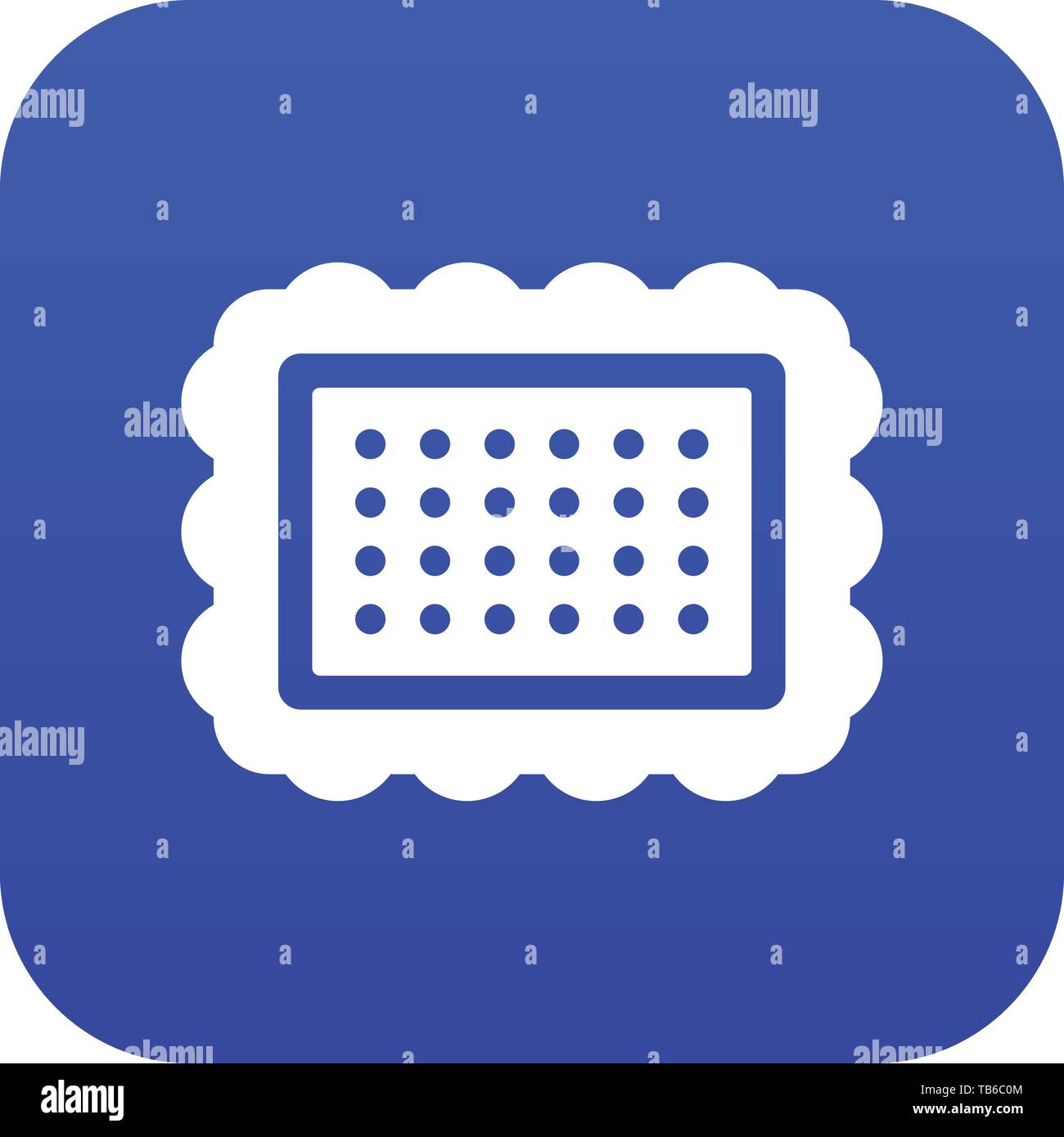 Cookie icon digital blue Stock Vector Image & Art - Alamy