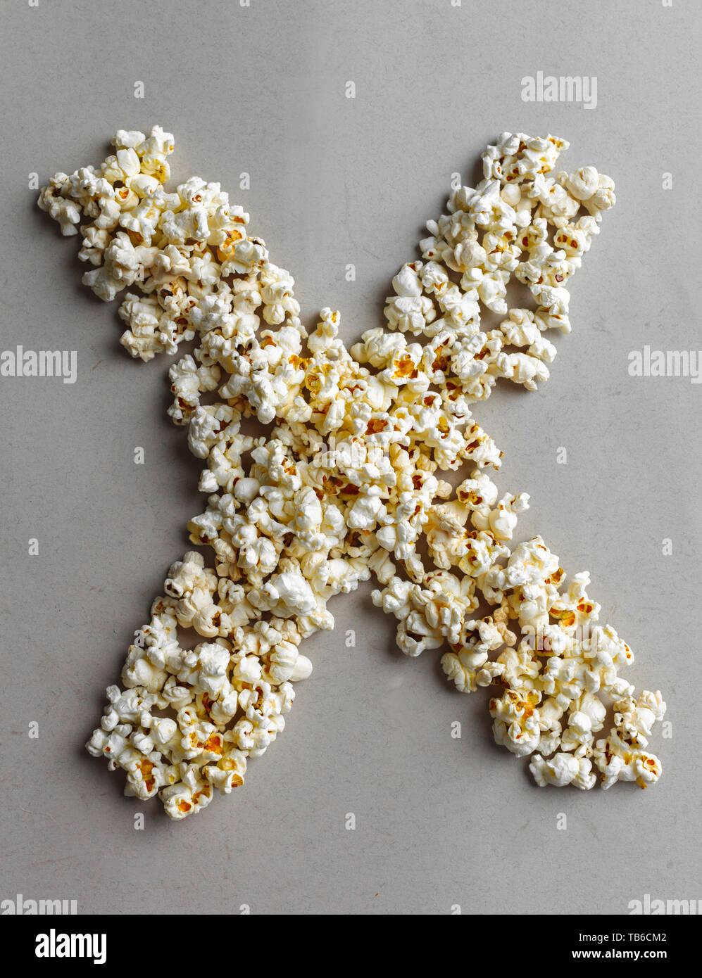 PopCorn Alphabet, isolated Stock Photo - Alamy