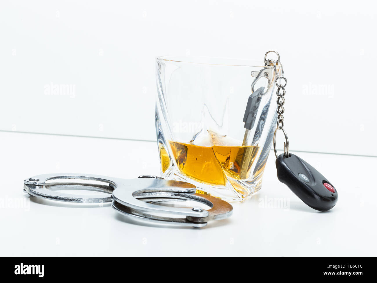 Alcohol and car keys Stock Photo - Alamy