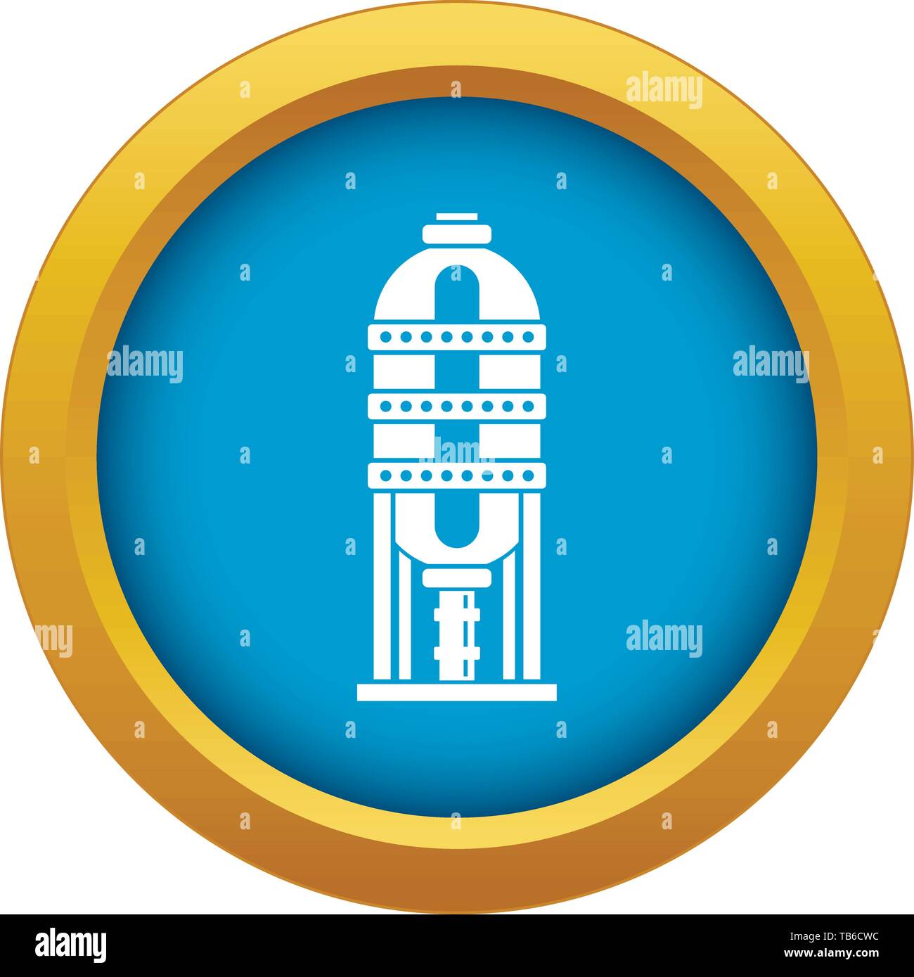 Capacity for oil storage icon blue vector isolated Stock Vector Image ...