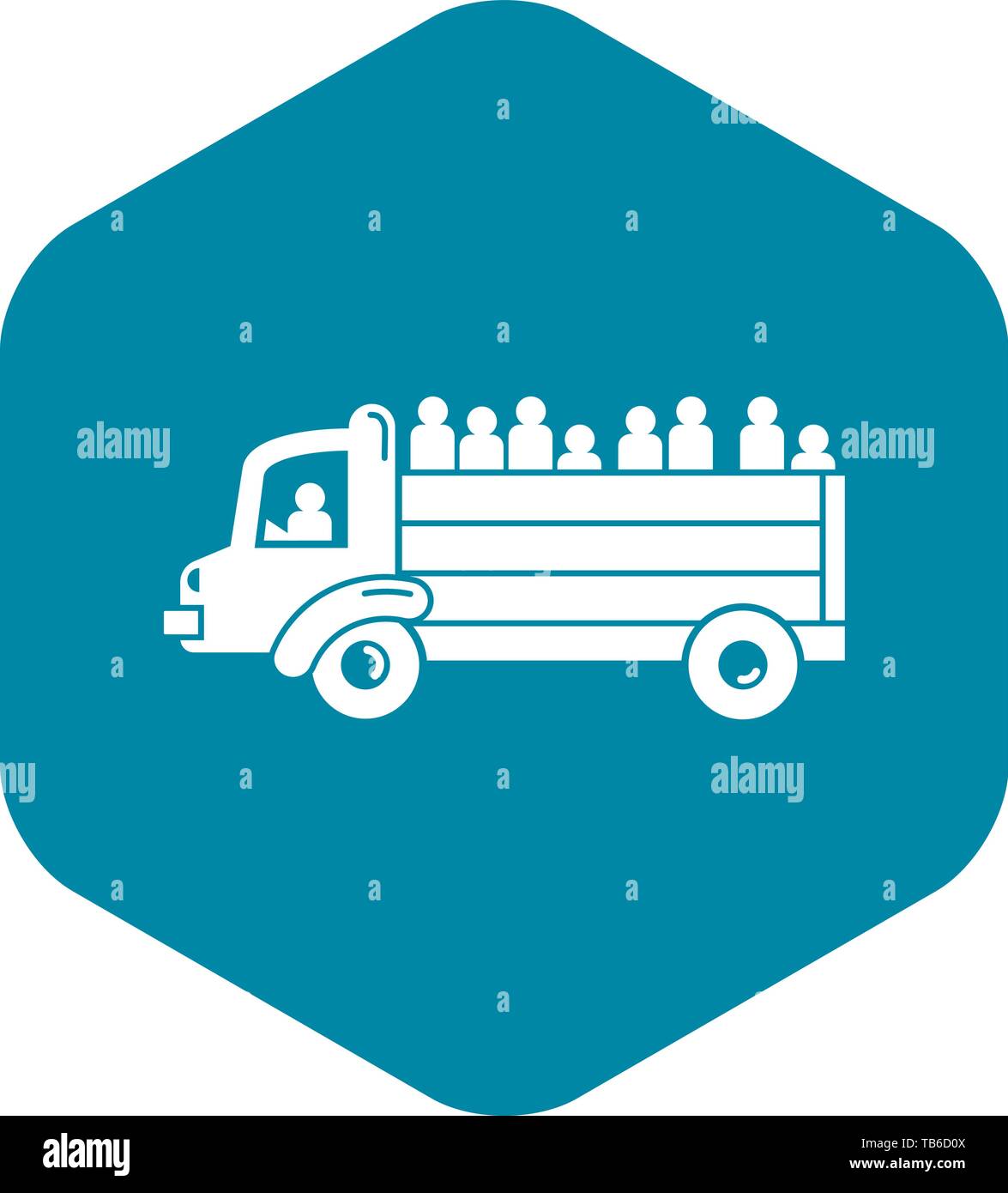 Refugee truck Stock Vector Images - Alamy
