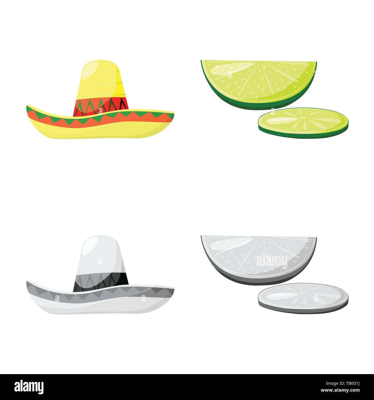 Vector illustration of cafe and Latin logo. Collection of cafe and ...