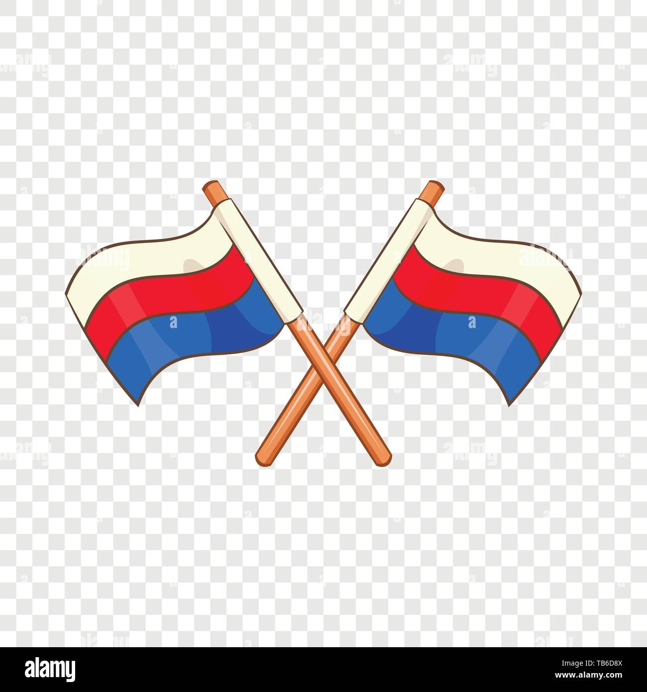 Russian national flags icon, cartoon style Stock Vector Image & Art - Alamy