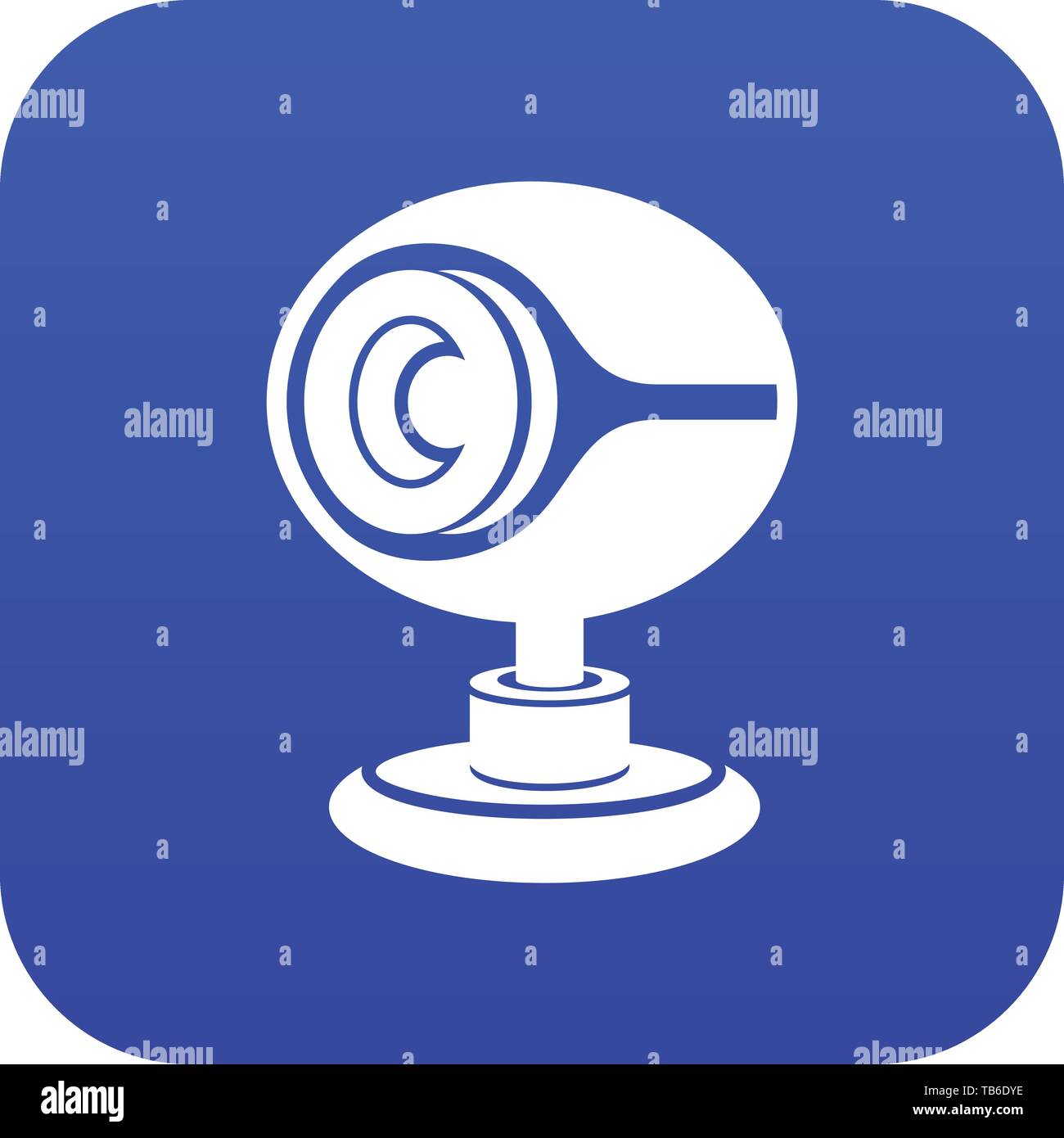 Web camera icon blue vector Stock Vector Image & Art - Alamy