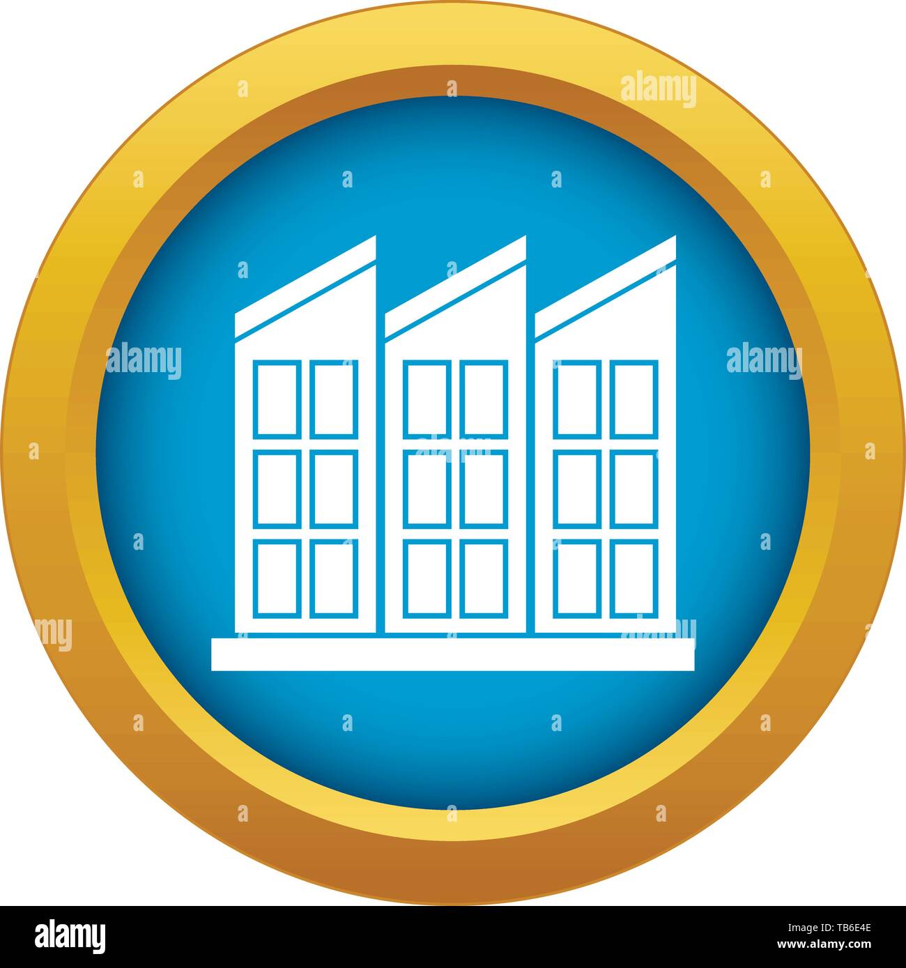 Building icon blue vector isolated Stock Vector Image & Art - Alamy