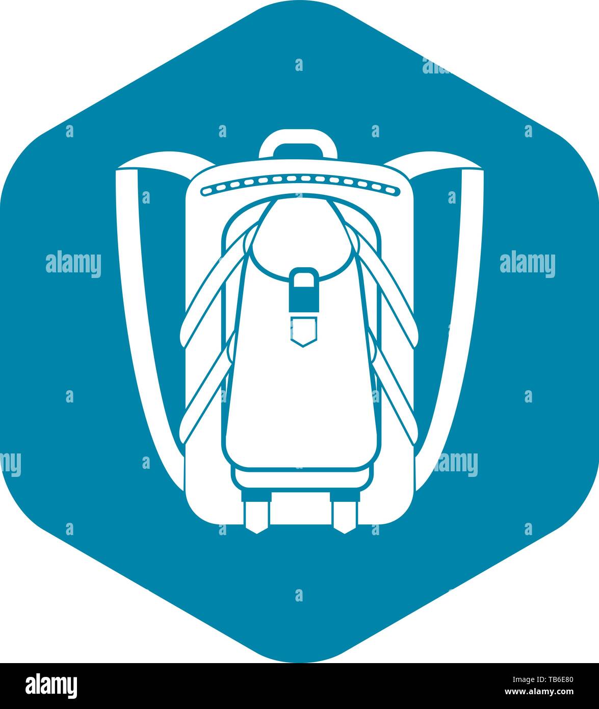 Hiking backpack icon, simple style Stock Vector Image & Art - Alamy