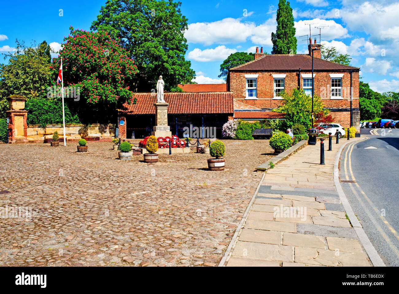 Hall Square, Boroughbridge, North Yorkshire, England Stock Photo - Alamy