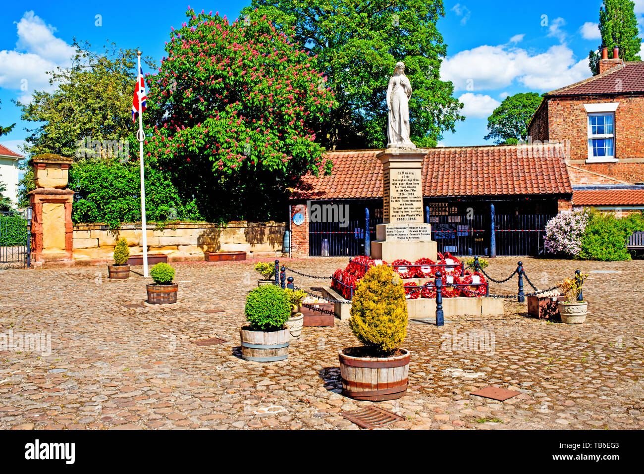 Hall Square, Boroughbridge, North Yorkshire, England Stock Photo - Alamy